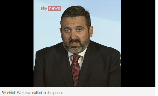 BA chief: We have called in the police - GDPR.ie